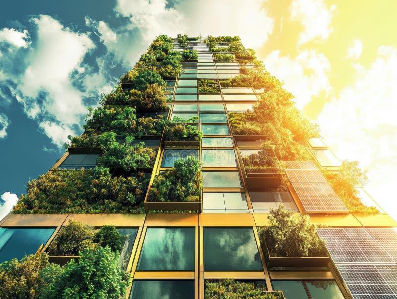 A Futuristic, Self-sustainable Skyscraper with a Vertical Garden Facade ...