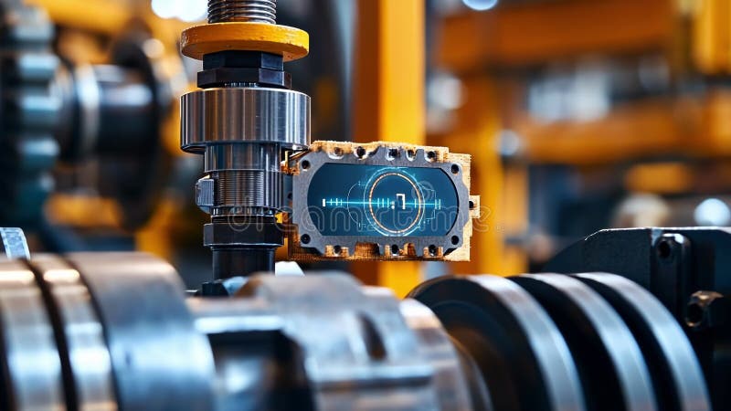 Smart Sensor Monitoring Industrial Machinery Performance in Factory ...