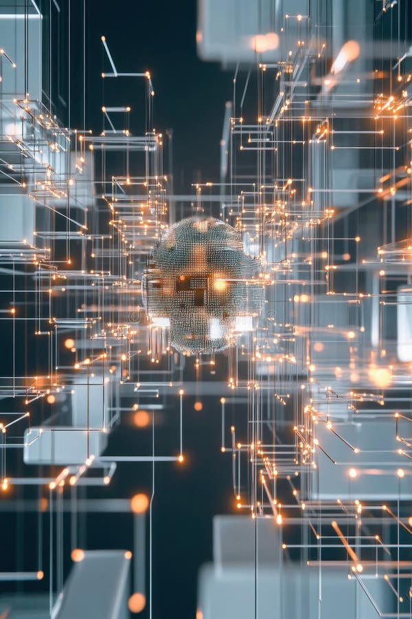 Complex Server Hardware with Various Cables and Connectors Stock Photo - Image of infrastructure ...