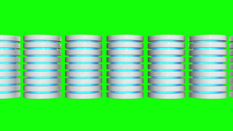 Futuristic Server Hard Disk and Database or Battery Cell. Stock Video ...