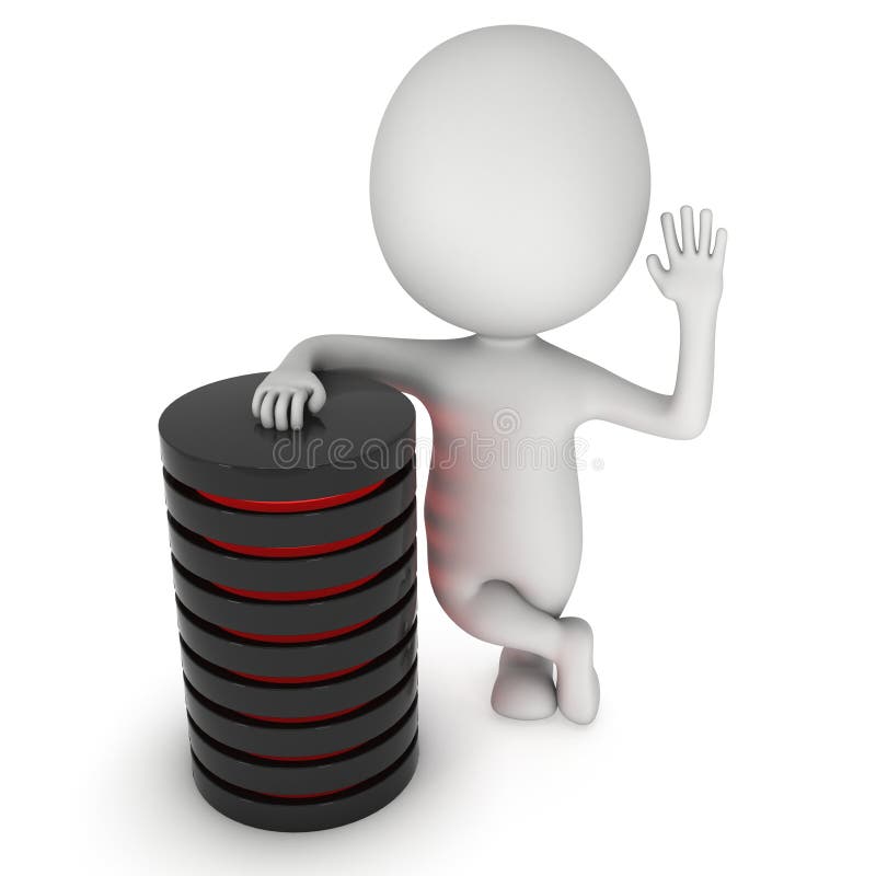 Futuristic Server Hard Disk Database Battery Cell Stock Illustrations ...