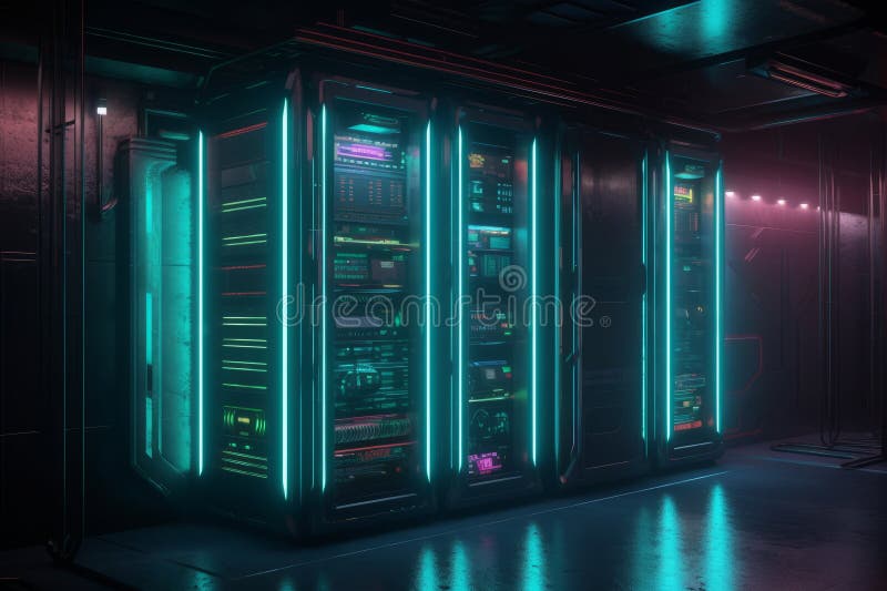 Exploring the Future: Futuristic High Tech Server Racks, Generative AI ... Exploring the Future: Futuristic High Tech Server Racks, Generative AI ...