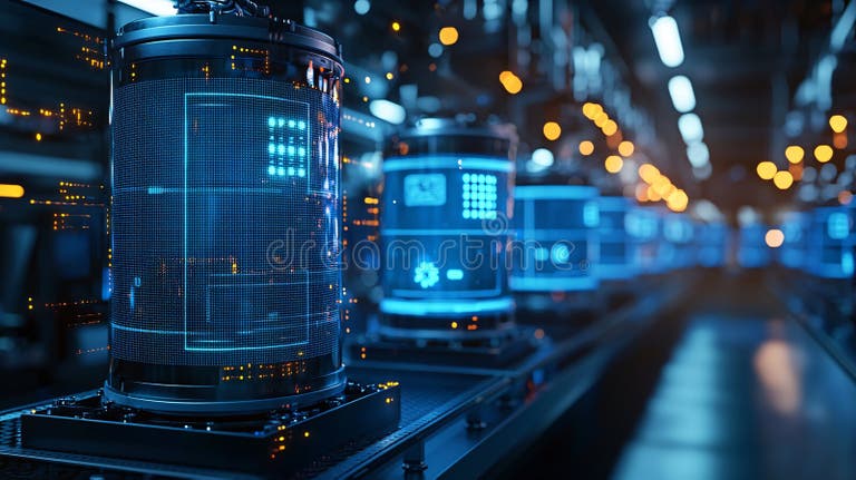 Future Technology Sense Server Stock Illustration - Illustration of ...