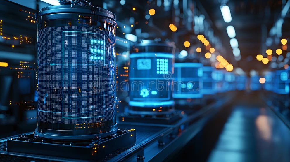 Future Technology Sense Server Stock Illustration - Illustration of ...