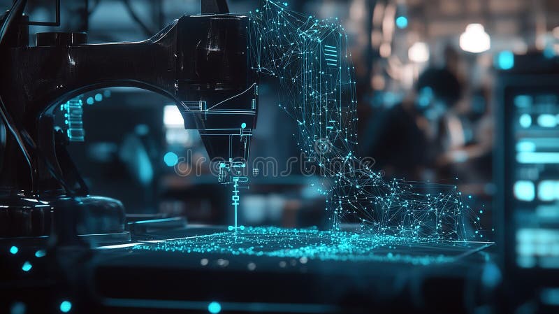 A Futuristic Sewing Machine Demonstrates Advanced 3D Fabric Printing ...