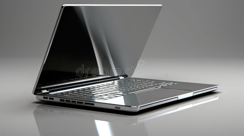 Futuristic Shiny Silver Metal Stock Illustration - Illustration of ...