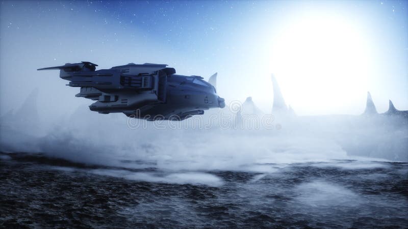 Alien Ship Landing Earth Stock Illustrations – 581 Alien Ship Landing ...