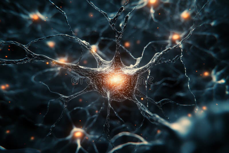 Futuristic yet Simple Neural Network Visualization with Subtle Glowing ...