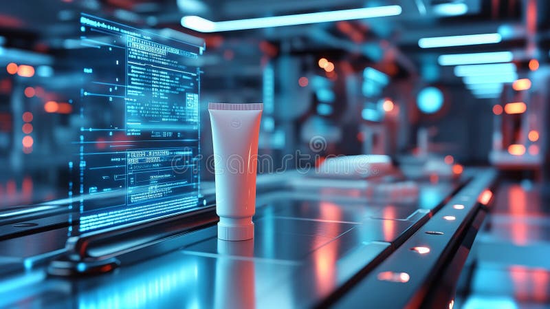 Futuristic Skincare Technology Blending with Artificial Intelligence in ...