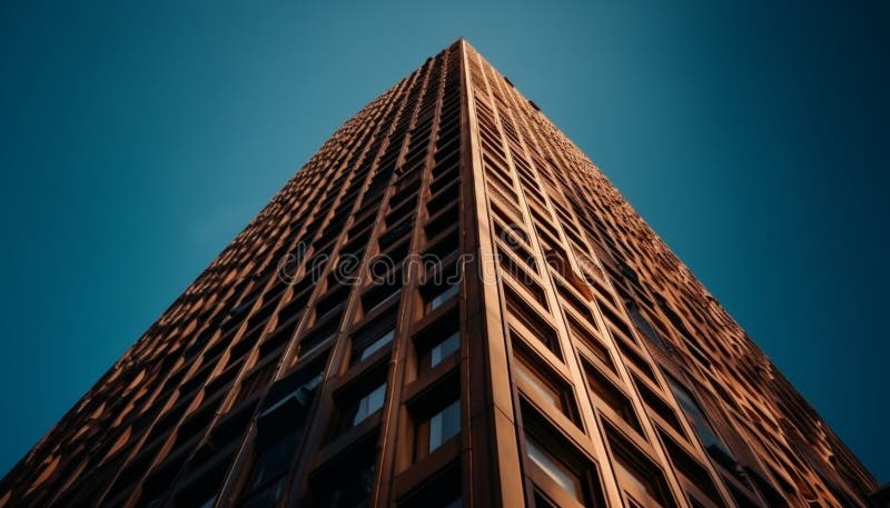 A Futuristic Skyscraper, Built with Modern Technology, Reflects the ...