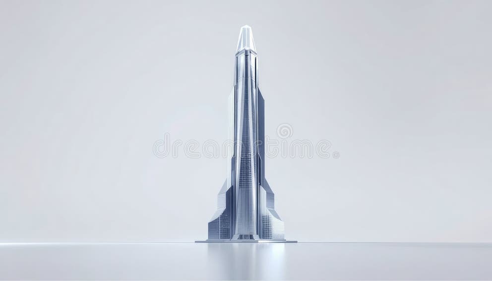 Futuristic Skyscraper Design Architectural Model: a Vision of Modern ...