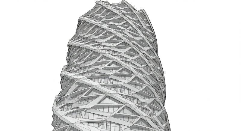 Dynamic Spiraling Lattice Structure Stock Illustrations – 7 Dynamic ...