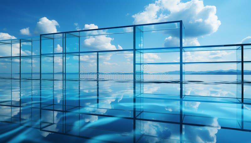 Futuristic Skyscraper Reflects Modern Architecture in Bright ...