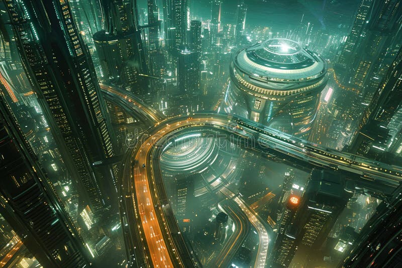 Futuristic Skyscrapers with Innovative Architectural Designs Stock ...