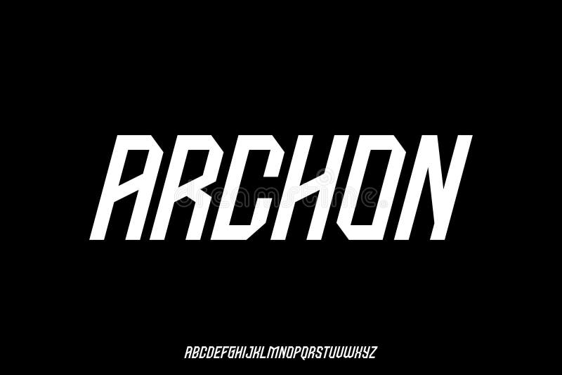 Futuristic Slant Condensed Alphabets Display Font Vector Stock Vector ...