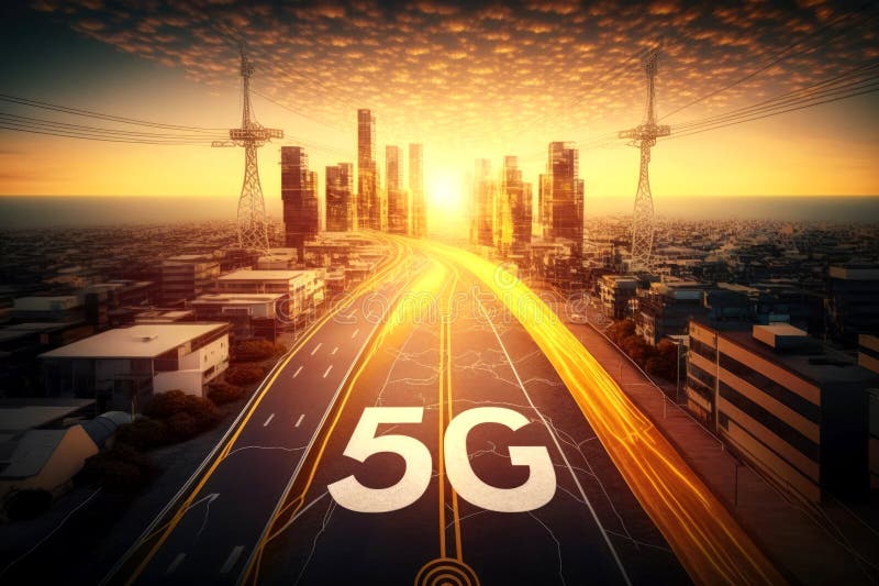 Smart City Concept. Telecomunication, Internet, Mobile, Cloud Computing ...