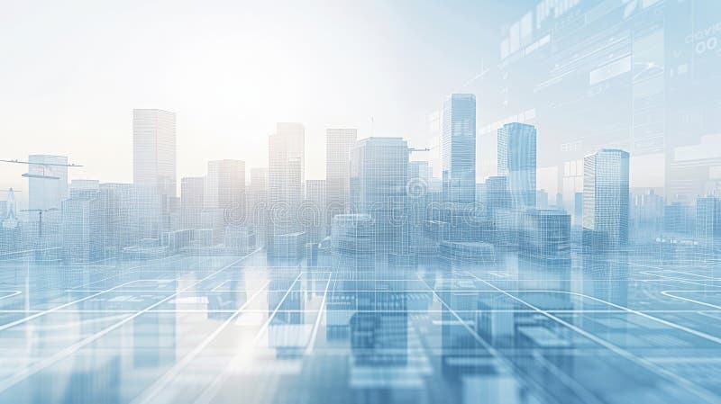 Futuristic Smart City with High Tech Buildings, Smart Transportation ...