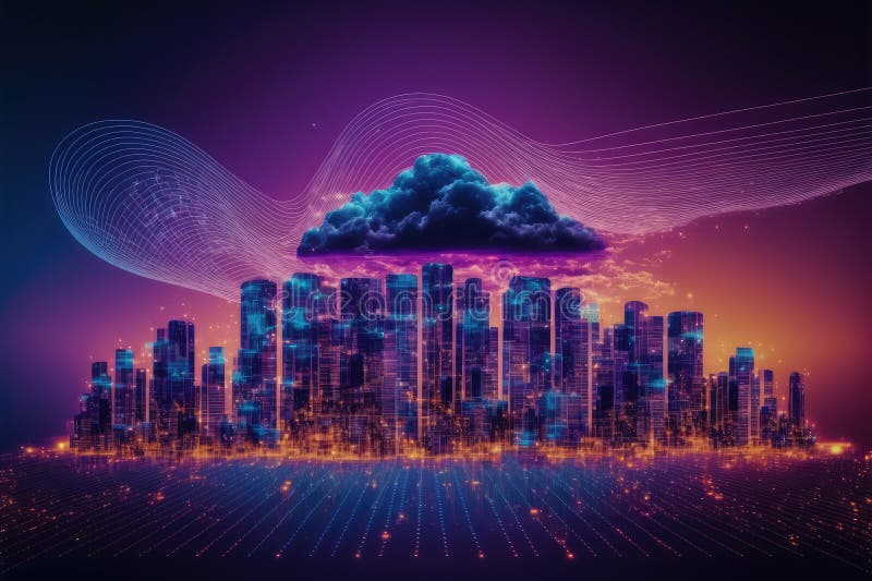 Futuristic Smart City Internet Network Connection through Wireless ...