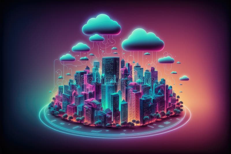 Futuristic Smart City Internet Network Connection through Wireless ...