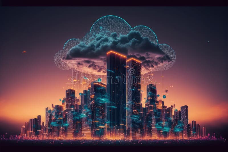 Futuristic Smart City Internet Network Connection through Wireless ...