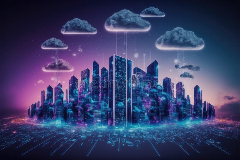 Futuristic Smart City Internet Network Connection through Wireless ...