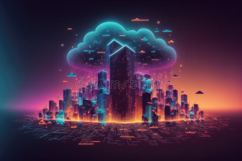 Futuristic Smart City Internet Network Connection through Wireless ...