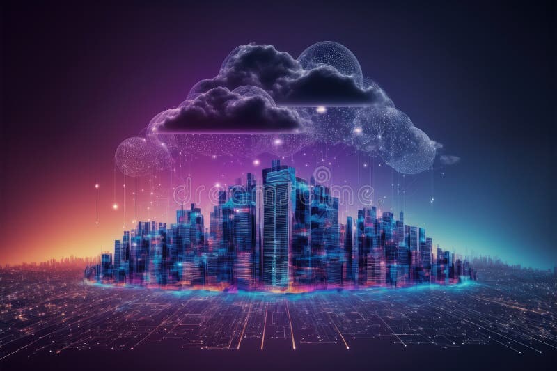 Futuristic Smart City Internet Network Connection through Wireless ...