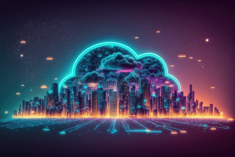 Futuristic Smart City Internet Network Connection through Wireless ...