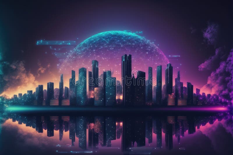 Futuristic Smart City Internet Network Connection through Wireless ...