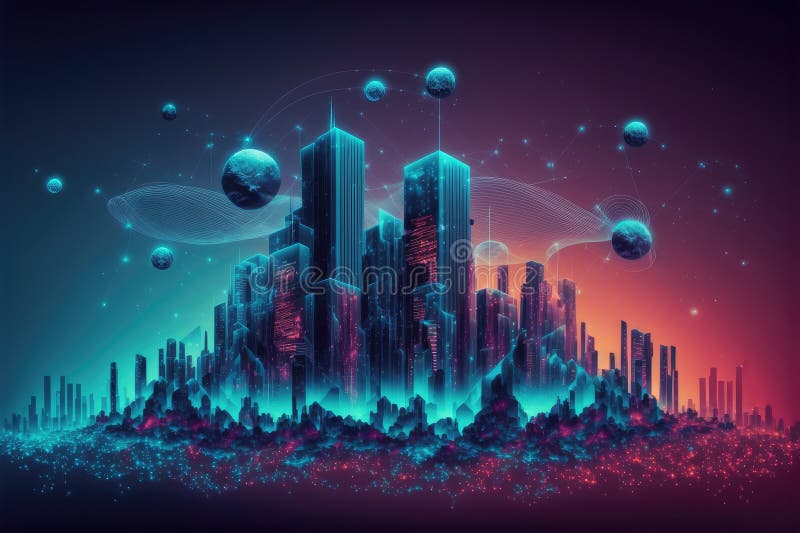 Futuristic Smart City Internet Network Connection through Wireless ...