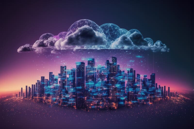 Futuristic Smart City Internet Network Connection through Wireless ...