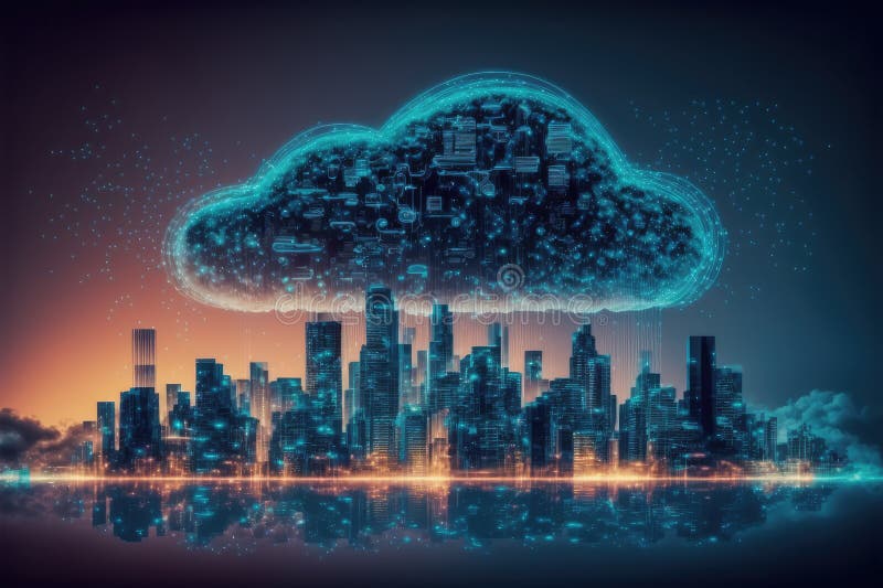 Futuristic Smart City Internet Network Connection through Wireless ...