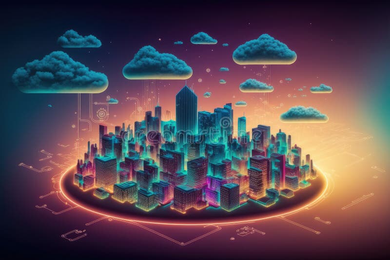 Futuristic Smart City Internet Network Connection through Wireless ...