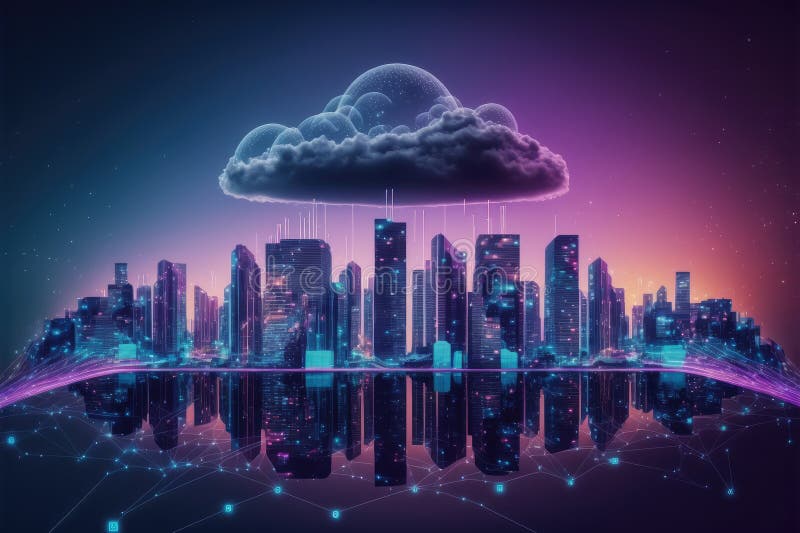 Futuristic Smart City Internet Network Connection through Wireless ...