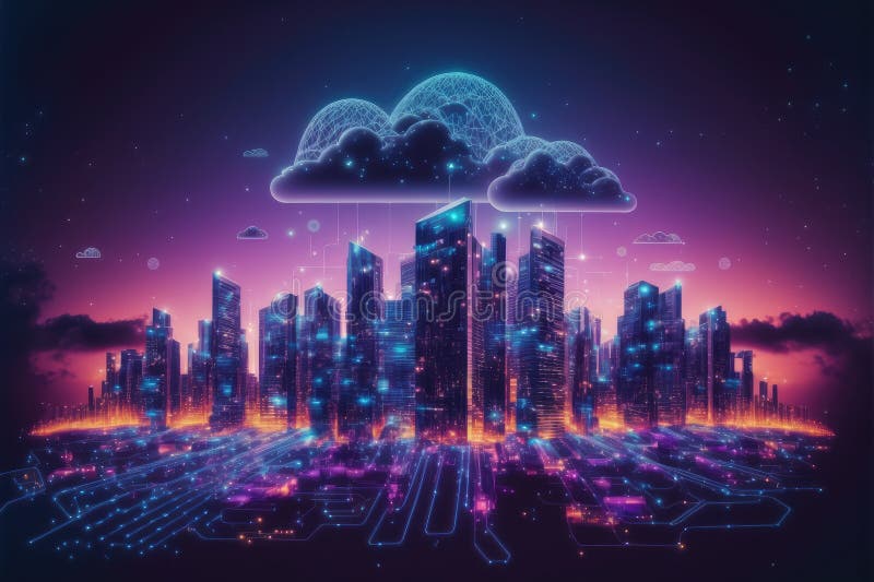 Futuristic Smart City Internet Network Connection through Wireless ...