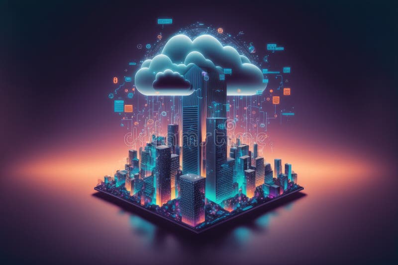 Futuristic Smart City Internet Network Connection through Wireless ...