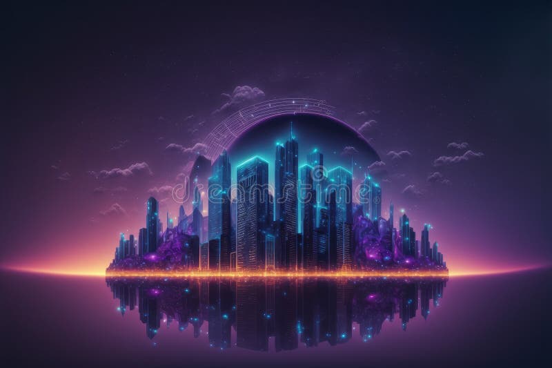 Futuristic Smart City Internet Network Connection through Wireless ...