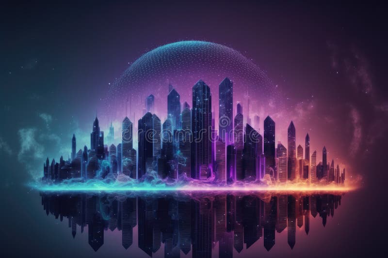 Futuristic Smart City Internet Network Connection through Wireless ...