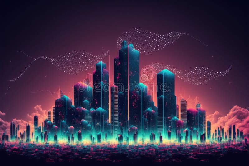 Futuristic Smart City Internet Network Connection through Wireless ...