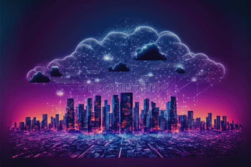 Futuristic Smart City Internet Network Connection through Wireless ...