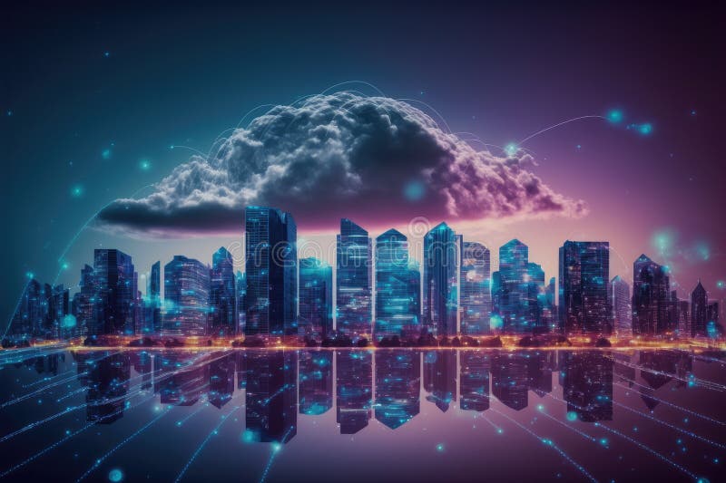 Futuristic Smart City Internet Network Connection through Wireless ...