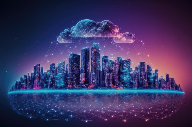 Futuristic Smart City Internet Network Connection through Wireless ...