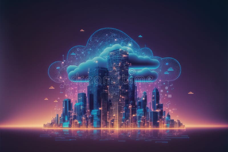 Futuristic Smart City Internet Network Connection through Wireless ...