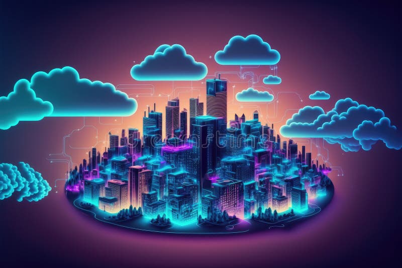 Futuristic Smart City Internet Network Connection through Wireless ...