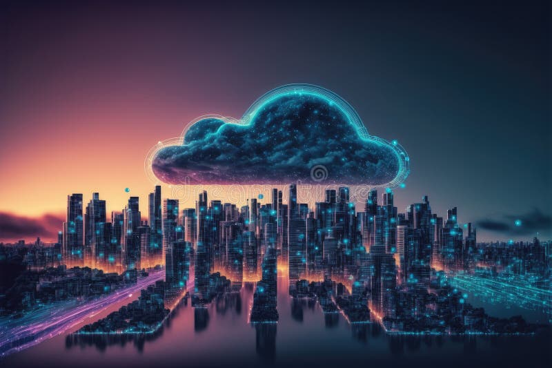 Futuristic Smart City Internet Network Connection through Wireless ...