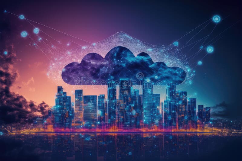 Futuristic Smart City Internet Network Connection through Wireless ...