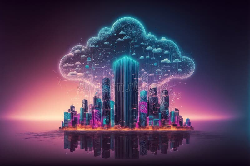 Futuristic Smart City Internet Network Connection through Wireless ...