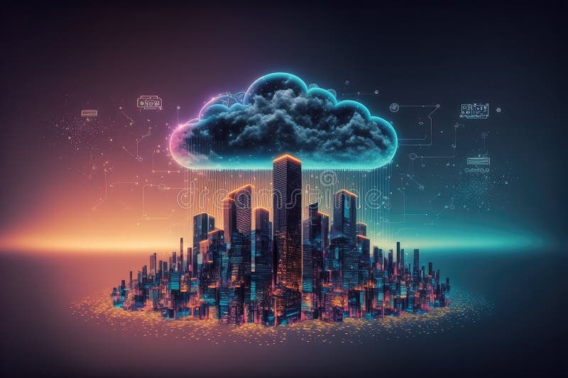 Futuristic Smart City Internet Network Connection through Wireless ...