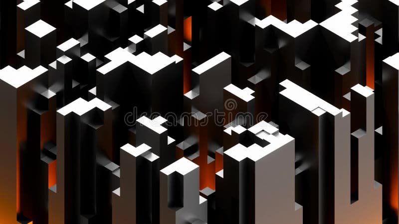 Futuristic Smart City Loop Animation Stock Video - Video of office ...