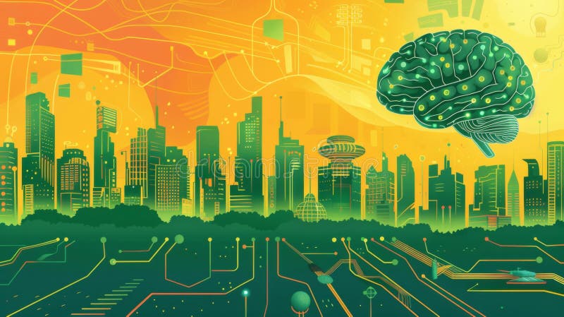 272 Ai Brain Network Smart City Stock Photos - Free & Royalty-Free ...